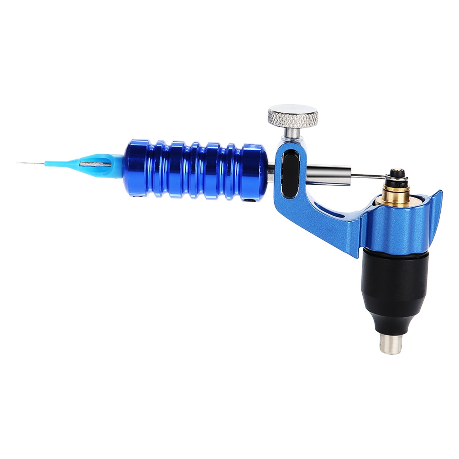 Роторная тату машина Blue Tattoo Motor Gun, 9-12V, с ручкой, низкий уровень шума, для татуировок