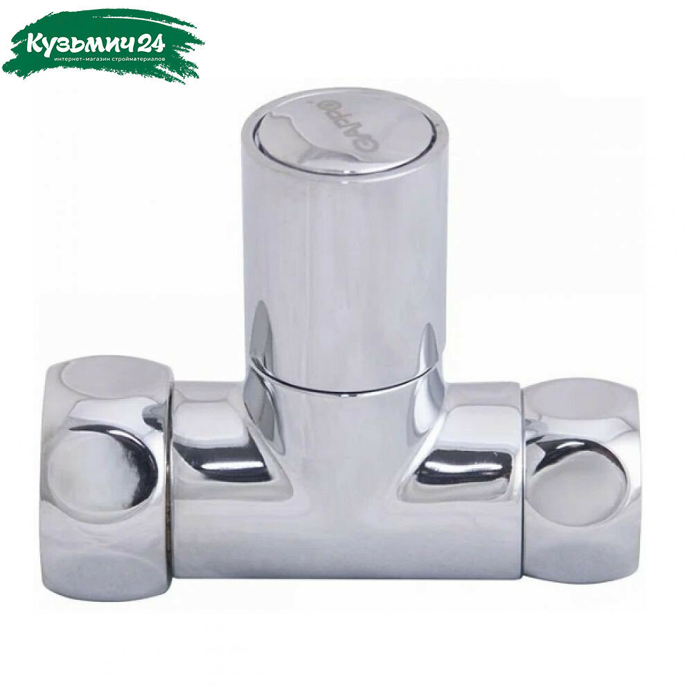 Кран для полотенцесушителя Gappo ВР-ВР, 3/4х1/2 G479.0405 прямой, хром