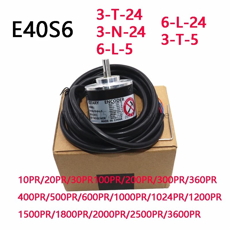 Роторный потенциометр E40S6-3600PR, 3-T-24