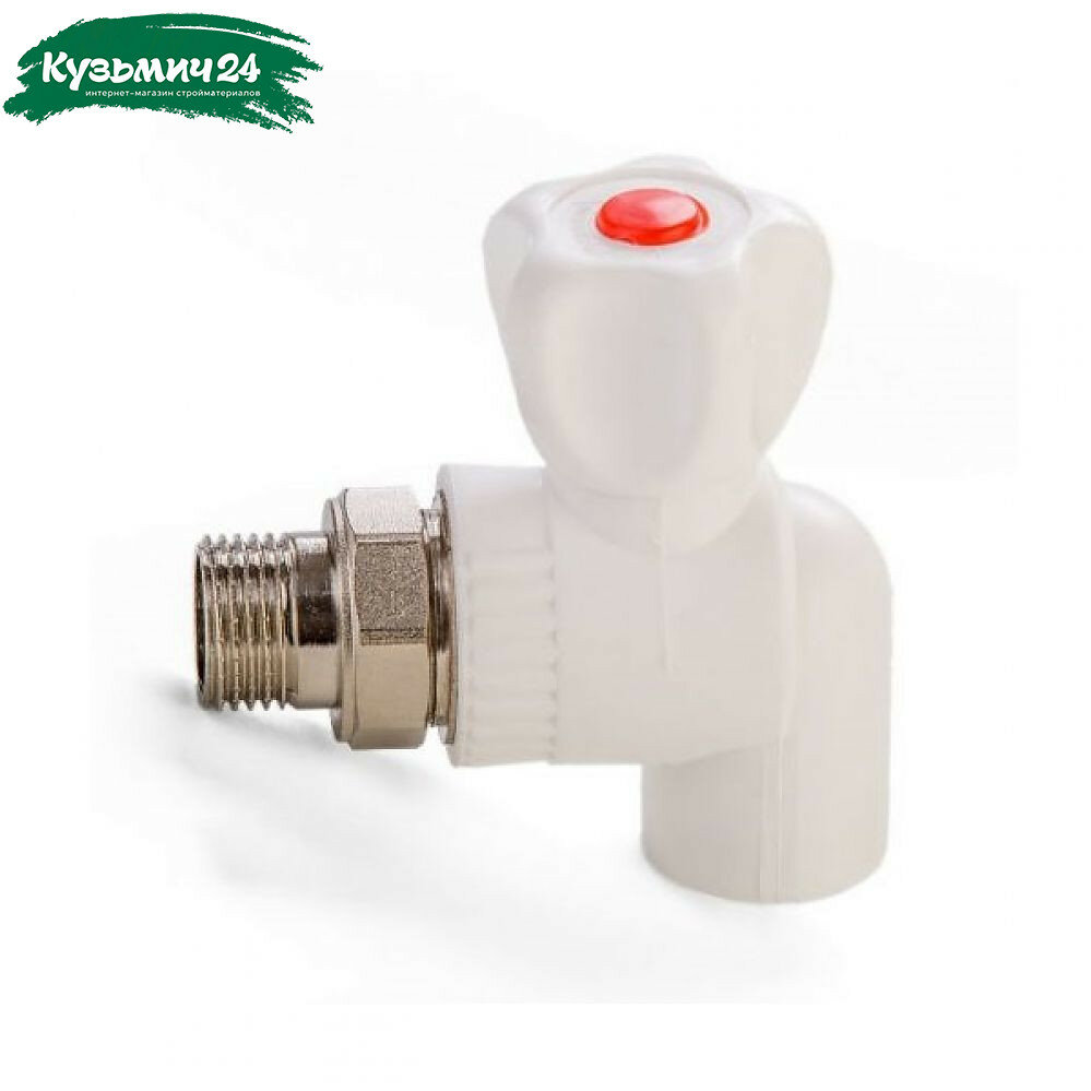 Кран для радиатора ПП угловой Frap F142.2004 PPR GRL20х1/2" НР белый