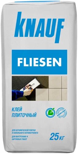 Клей для плитки Knauf Флизен серый, класс С0, 25 кг/комплект 4шт