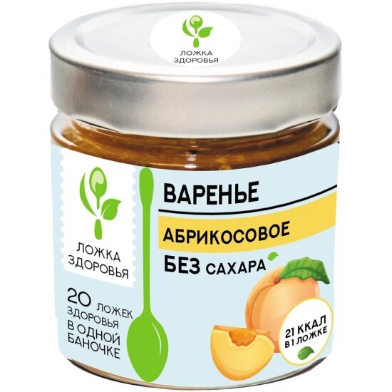 Варенье Ложка Здоровья абрикосовое без сахара 200 г