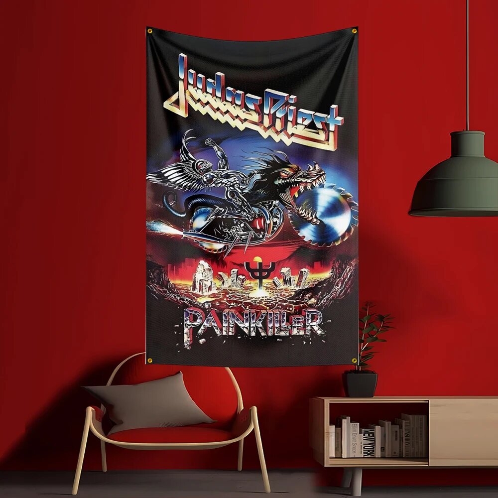 Флаг J-Judas P-Priest 90x150см Полиэстер 60 х 90 см, KK1068