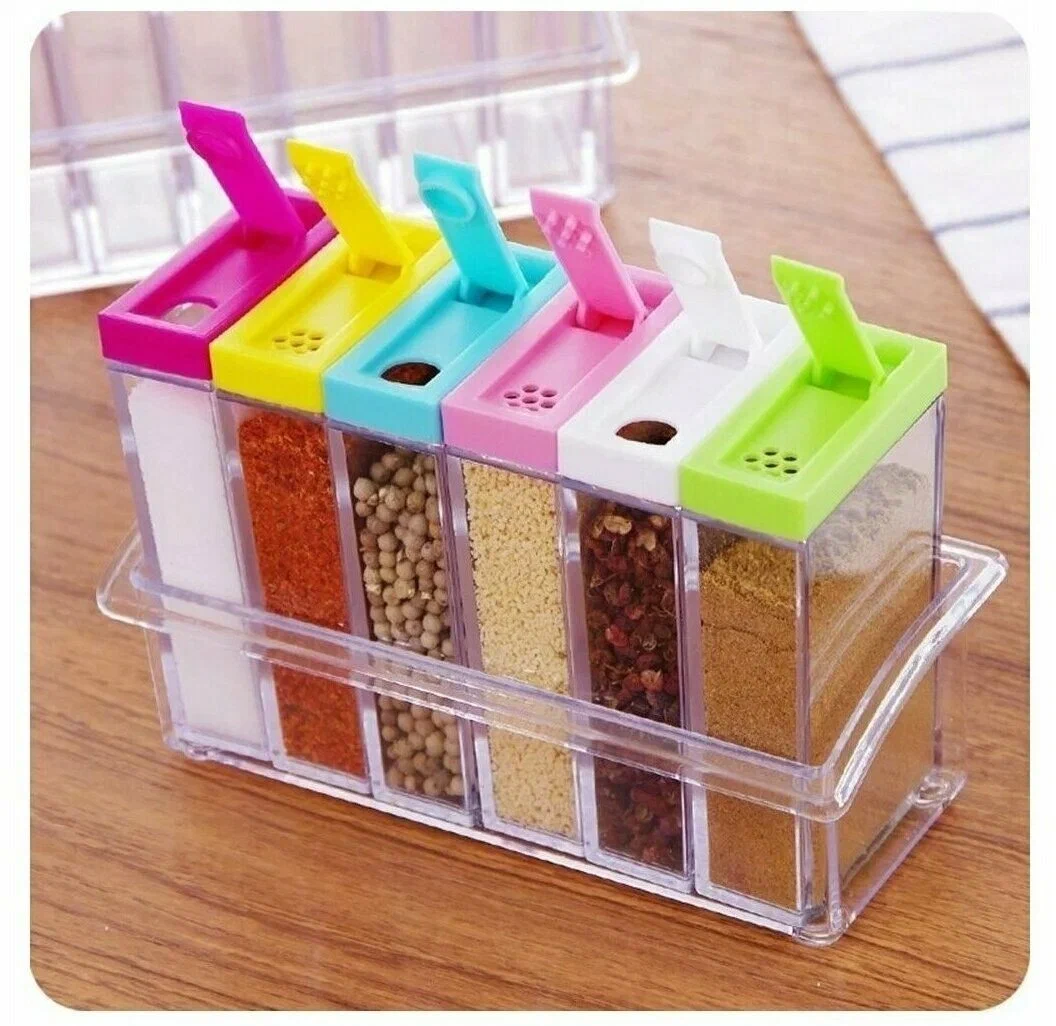 Набор для специй Контейнеры для специй Ёмкость для хранения специй на подставке.