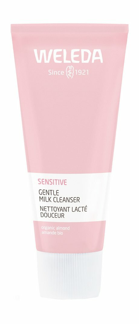 Weleda Sensitive Gentle Milk Cleanser Очищающее молочко для чувствительной и сухой кожи лица с маслами миндаля и косточек сливы 75мл
