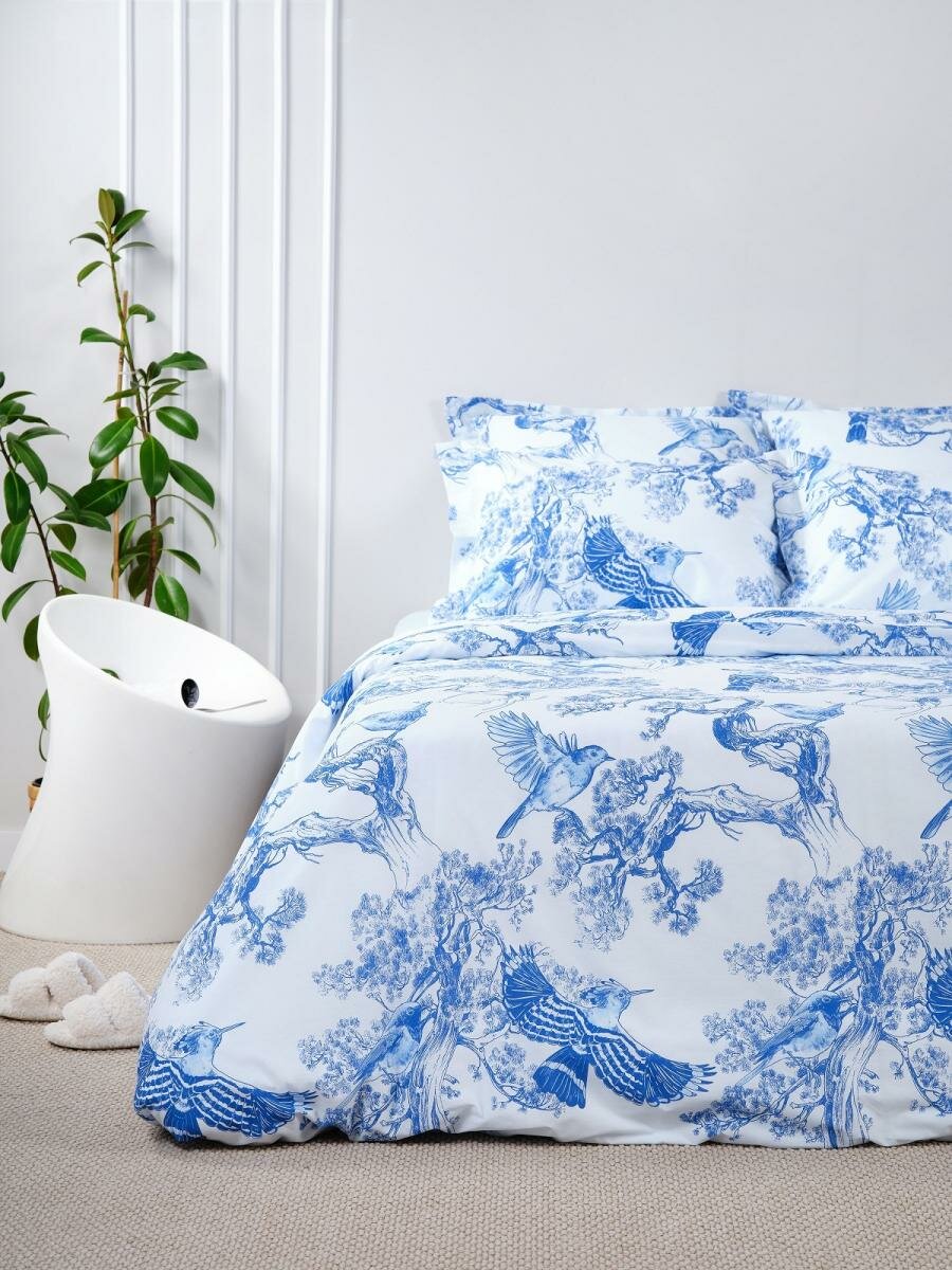 Постельное белье WINDSLOW Конни 20708-1+21141-42 Перкаль 2 сп с европрост (70х70)