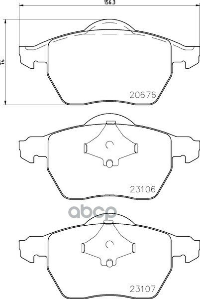 Колодки тормозные передние Mintex арт. MDB2676