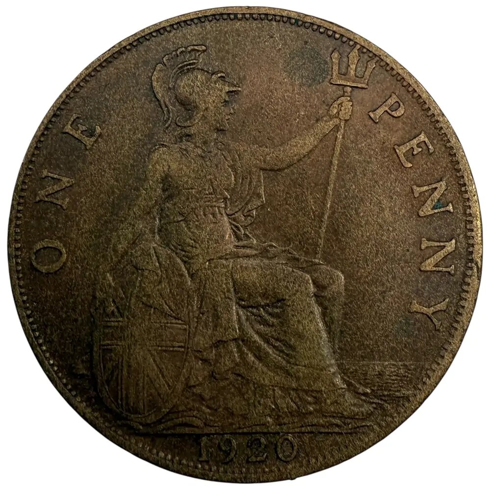 Великобритания 1 пенни 1920 г. (Cu) (Лот №3)