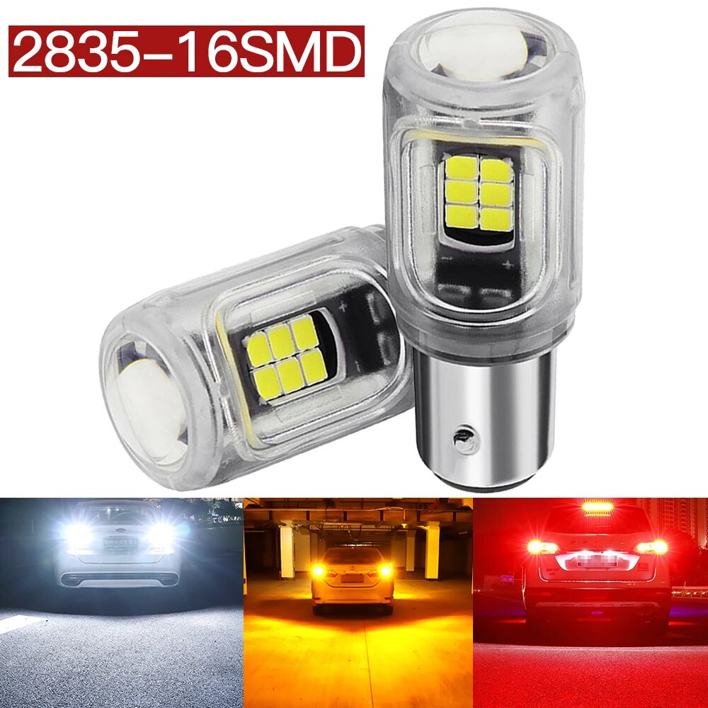 Светодиодные лампы P21W White 1157 BAY15D P21-5W 2шт