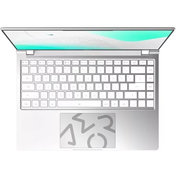 Ноутбук Gigabyte Aero 14 Core i7 13700H 16Gb SSD1Tb NVIDIA GeForce RTX4050 6Gb 14" OLED QHD+ (2880x1800) без ОС silver WiFi BT Cam (BMF-72KZBB4SD)