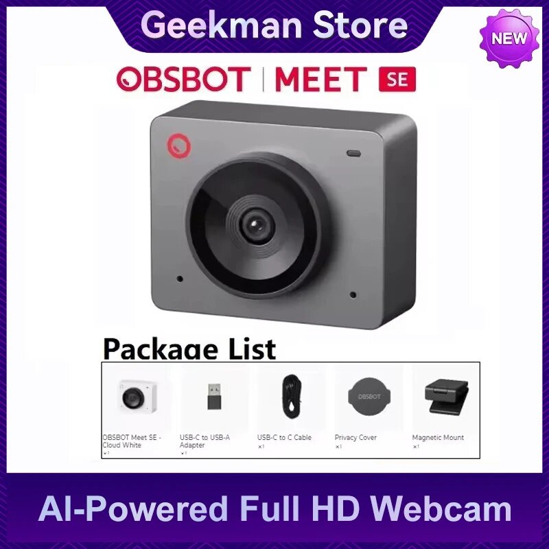 OBSBOT Meet SE веб-камера Full HD Space Grey