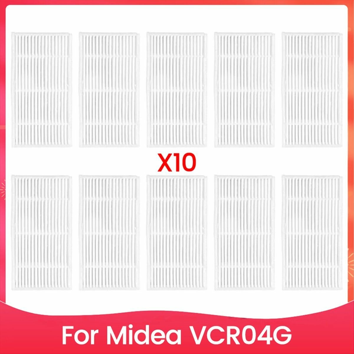 10 Шт. Сменных Фильтров Hepa Для Робота-Пылесоса Для Midea VCR04G