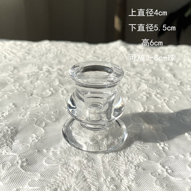 Подставка для хрустального шара, сферическая основа, стеклянный подсвечник, украшение из хрустального шара, подставка для шара