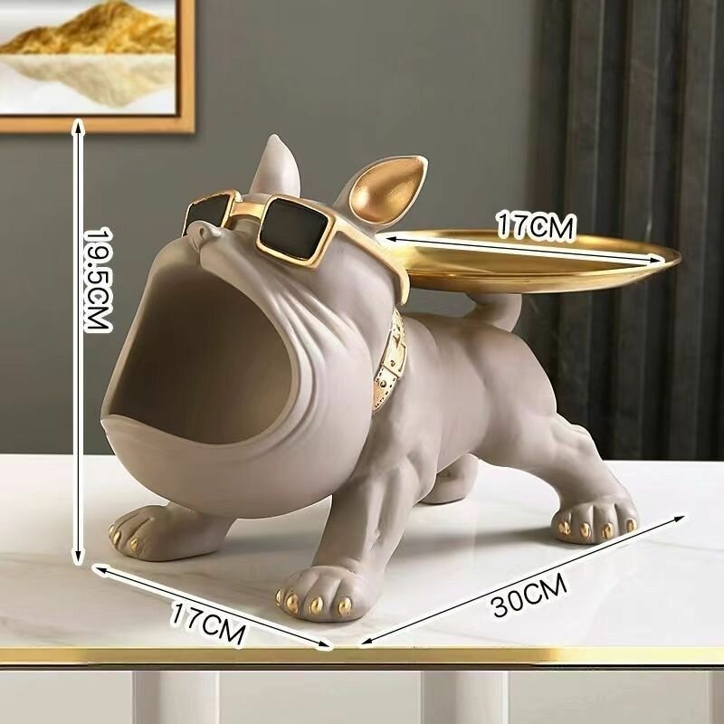 Новый ключ для хранения в прихожей, французский бульдог, легкий роскошный обувной шкаф для гостиной, настольный органайзер, украшение для новоселья