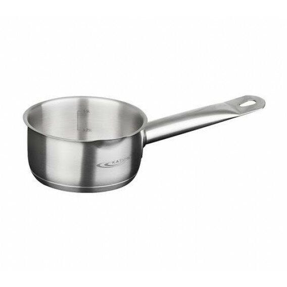 Ковш нерж 2.1Л общепит Б/КР 18х9СМ ТРС шкала литража, носик для слива катунь