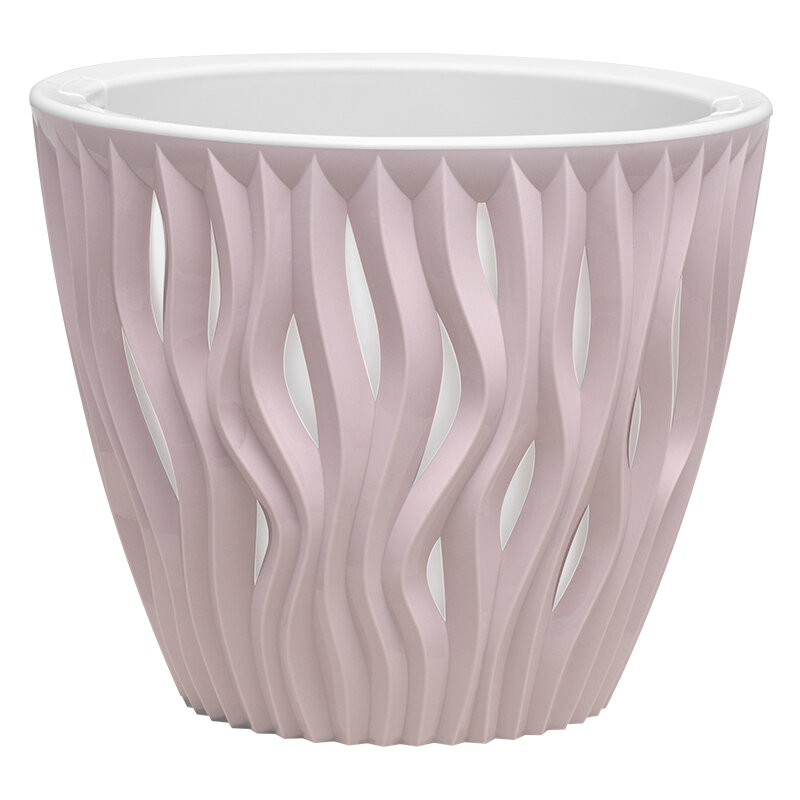 Кашпо вдохновение 1.6Л бежево розовый 155*128 ВМС