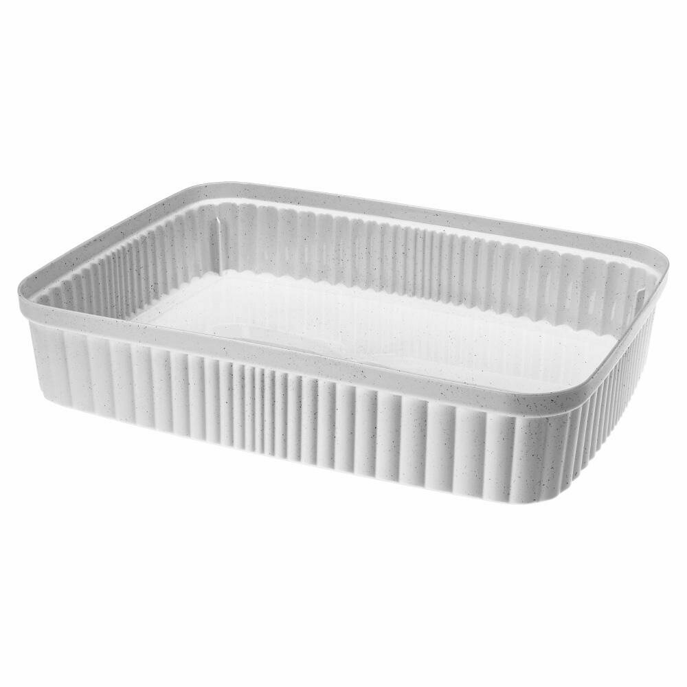 Лоток VELVET 5.5Л светло-серый флэк 360*265*70 БП