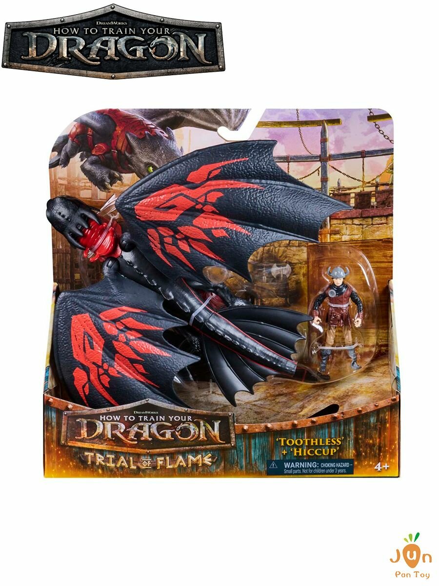 Как приручить дракона игрушки с беззубик игрушка и Икинг / How to Train Your Dragon Toothless and Hiccup Figures