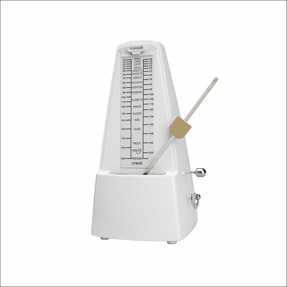 Метроном механический, белый