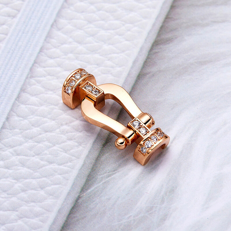 Браслет с пряжкой в виде подковы, красный веревочный браслет, парный стиль для мужчин и женщин, браслет на год зодиака, удачный стальной проволочный браслет, DIY браслет