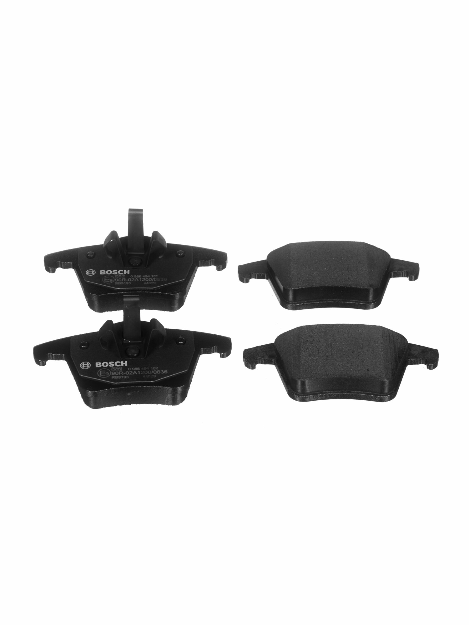 Колодки тормозные дисковые задние BOSCH (0 986 494 102)