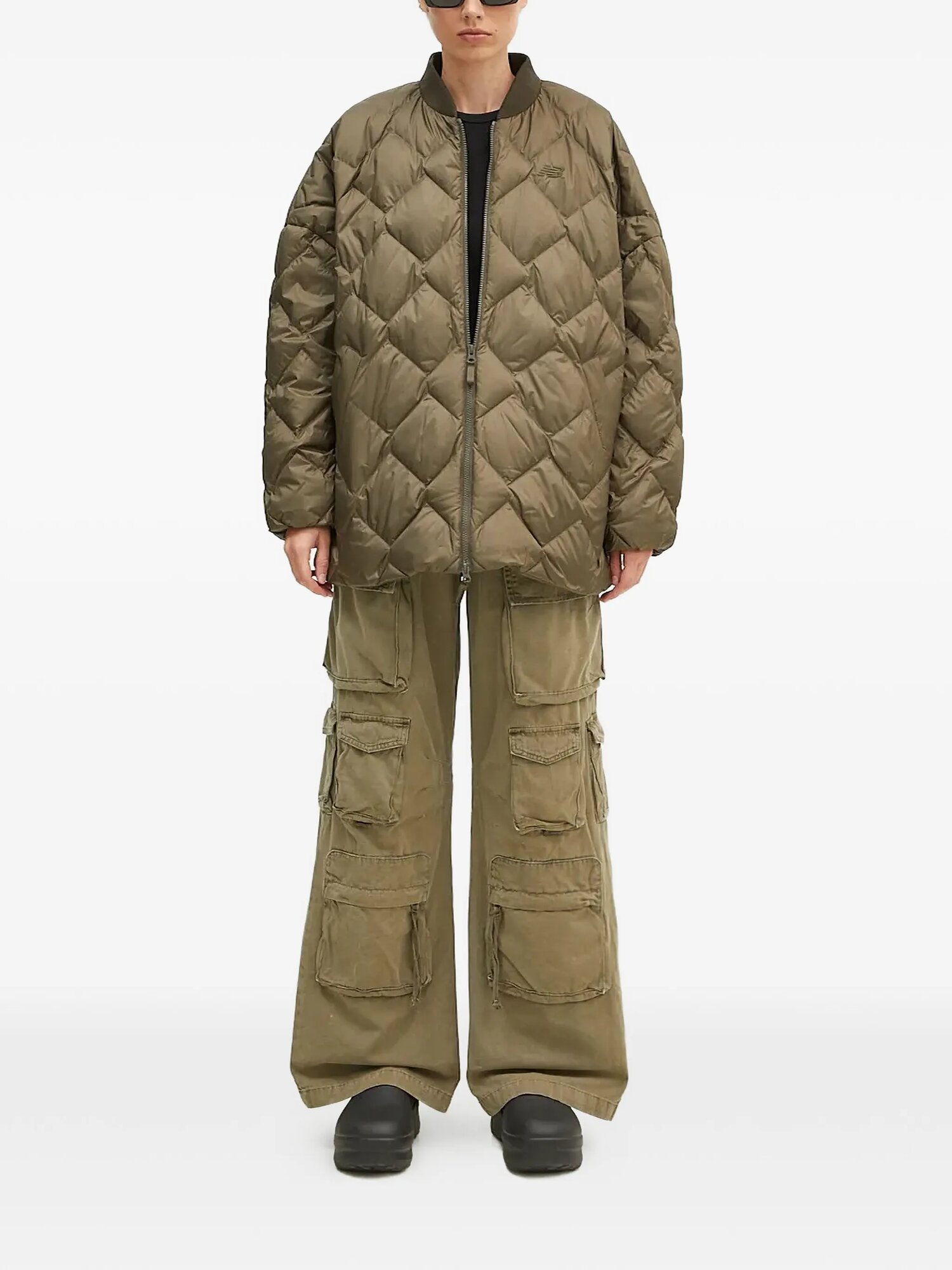 Брюки классические ALPHA INDUSTRIES, размер S, зеленый, — фото 1