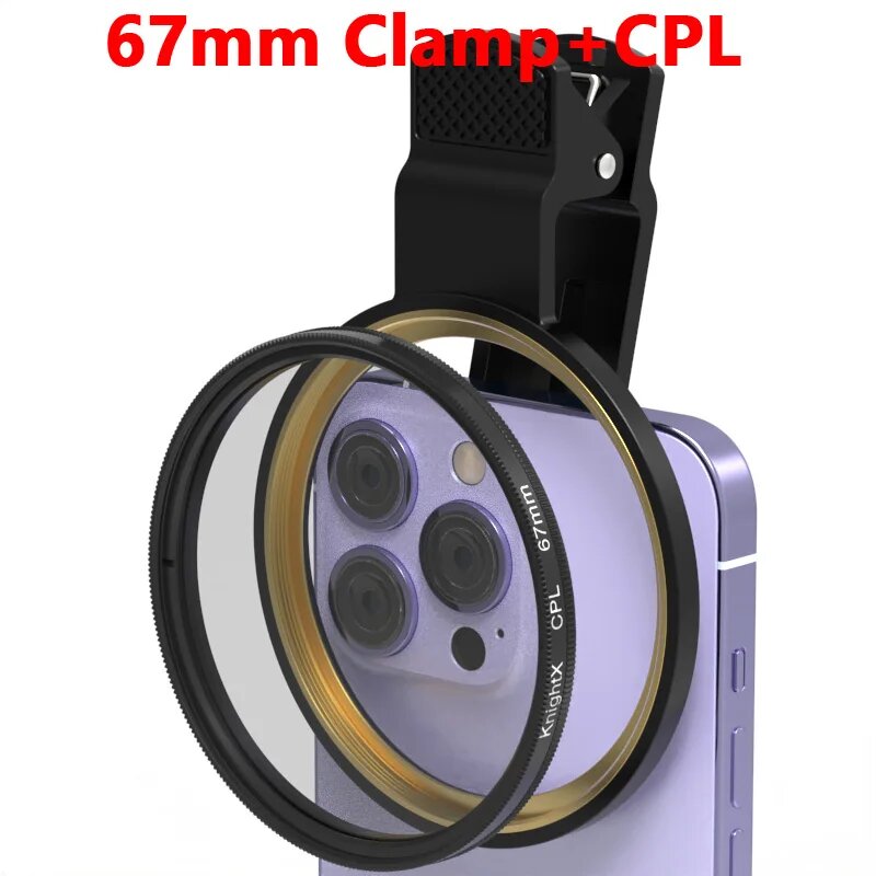 67mm Clamp CPL Фильтр для iPhone