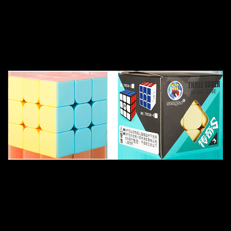 St. Hand Legend S3 Макаронный Цвет 3x3 Кубик Рубика, Гладкий Поворотный Головоломка для Детей, Образовательный Подарок