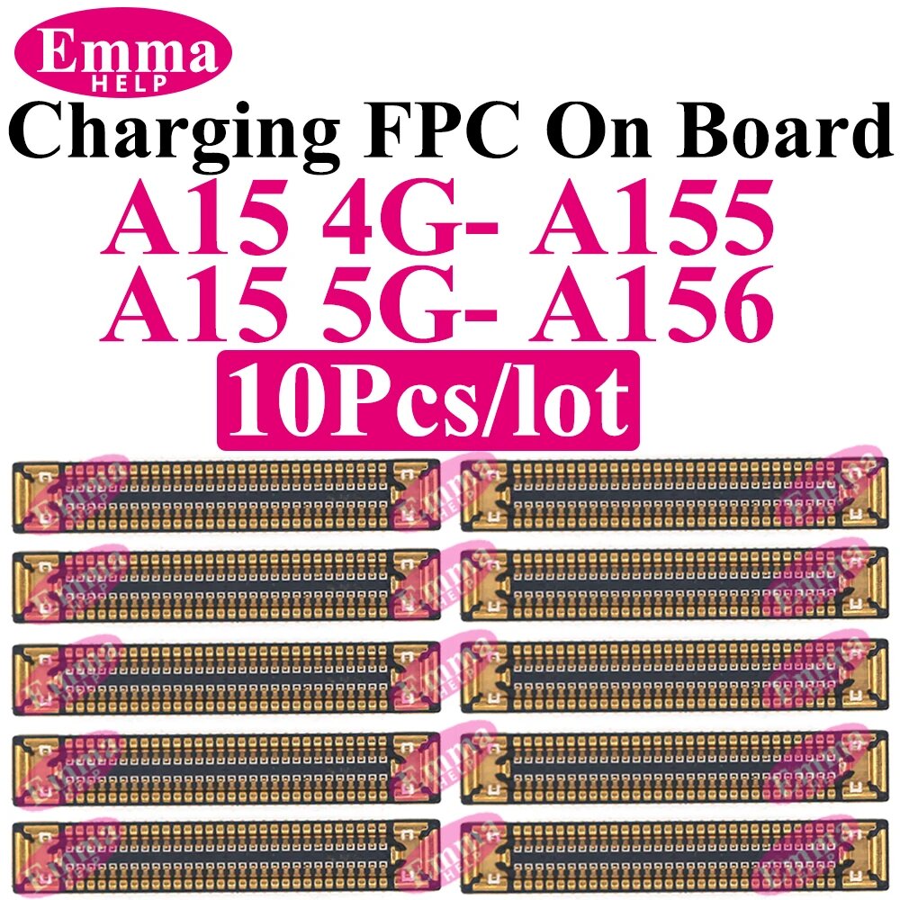 10 шт. Разъем зарядки FPC для Samsung A15 4G/5G