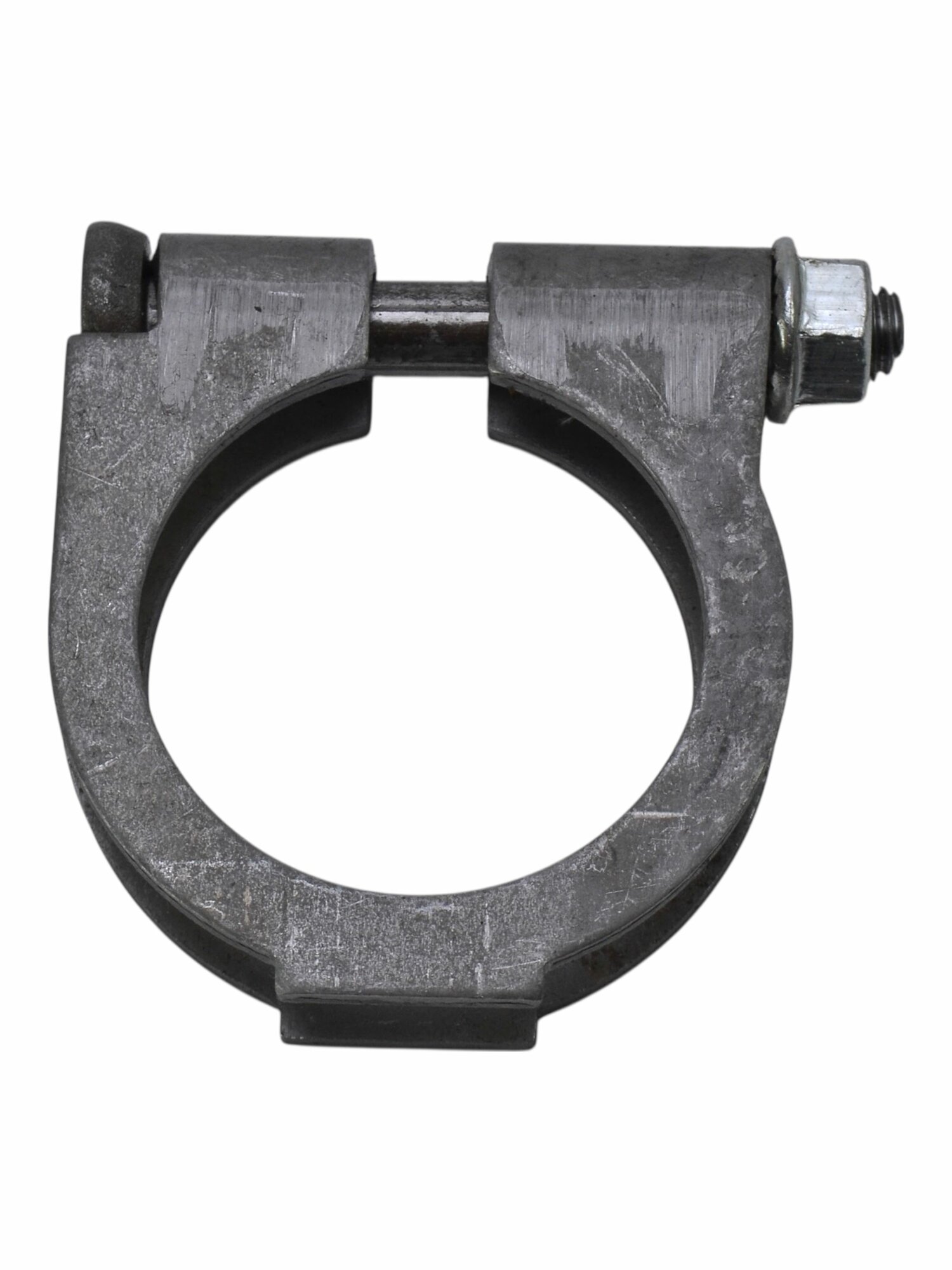 Хомут глушителя xomyt2123, для ВАЗ 2123, металл, серебристый