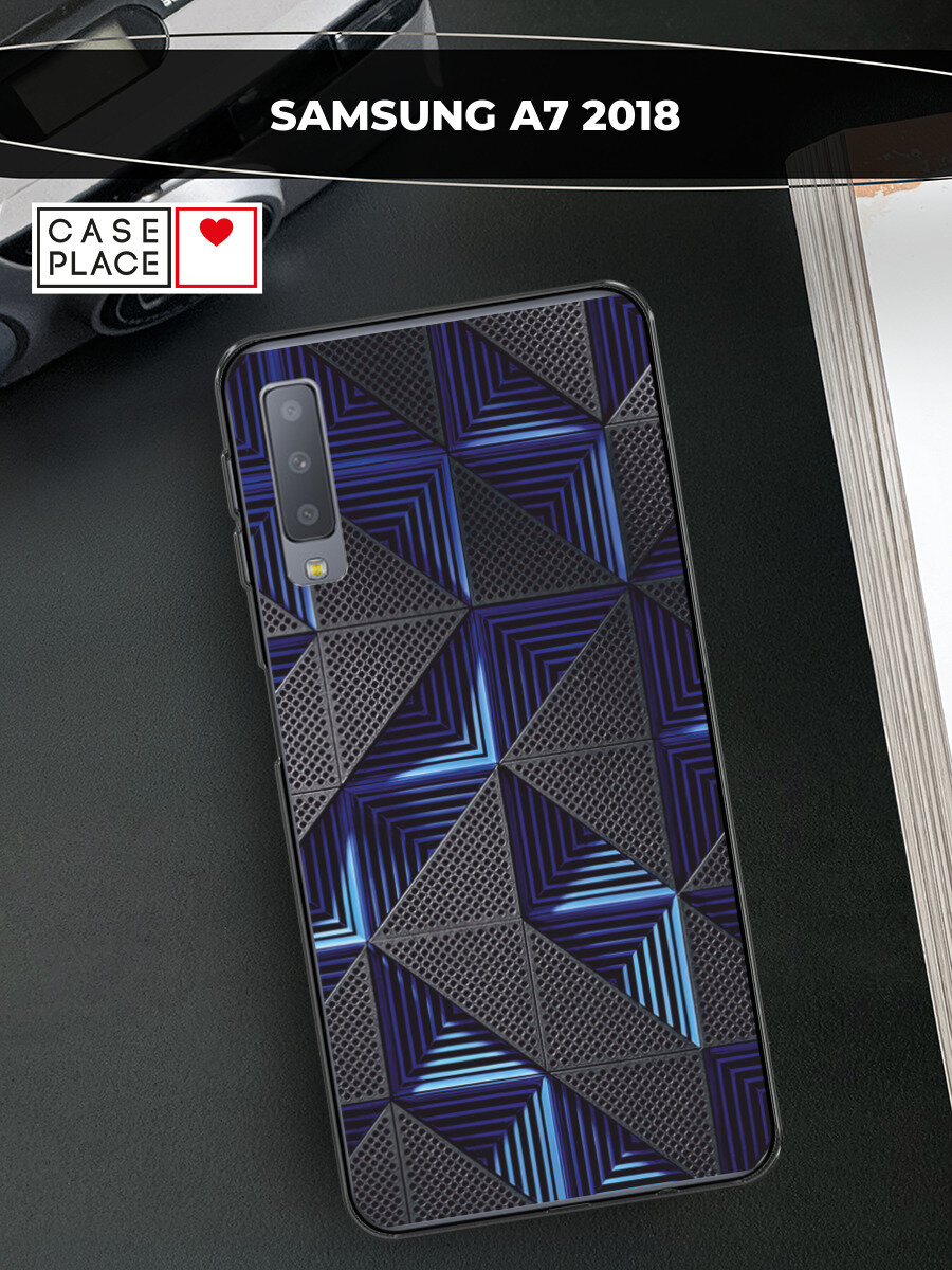 Чехол на Samsung Galaxy A7 2018 / Самсунг Галакси А7 2018 с принтом IBM