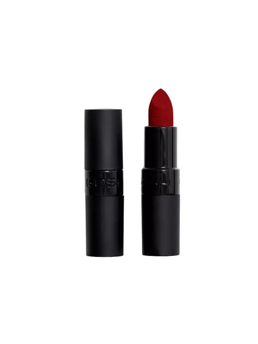 GOSH Губная помада матовая Velvet Touch Lipstick - Matt Shades, 024 Matt The Red, 4 г