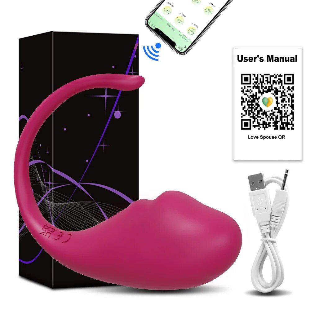 Вибратор для женщин G-spot Bluetooth, красный TD051-APP-RD-BOX