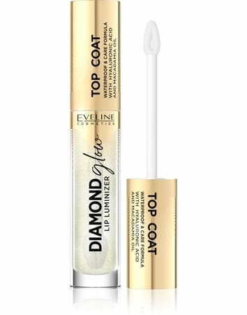 Блеск для губ Eveline Cosmetics Diamond Glow, оттенок 12 top coat, 4.5 мл