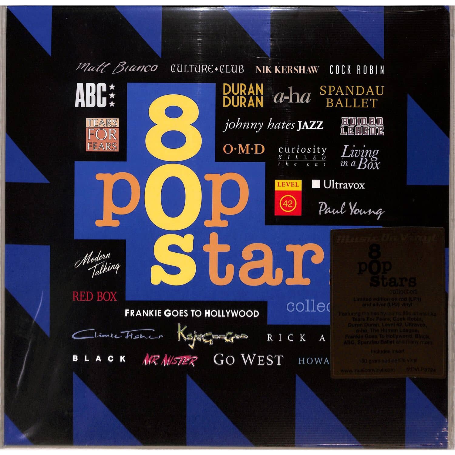 80s Pop Stars Collected. (2LP Ltd/Red Silver Vinyl/Виниловая пластинка)