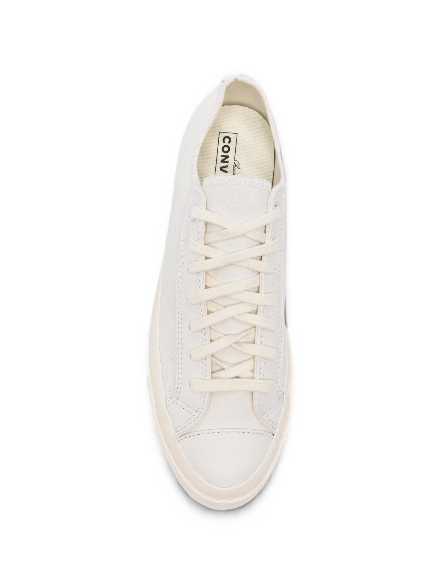 Кроссовки Converse Perforated-leather sneakers, размер 6 US, бежевый/белый — фото 1