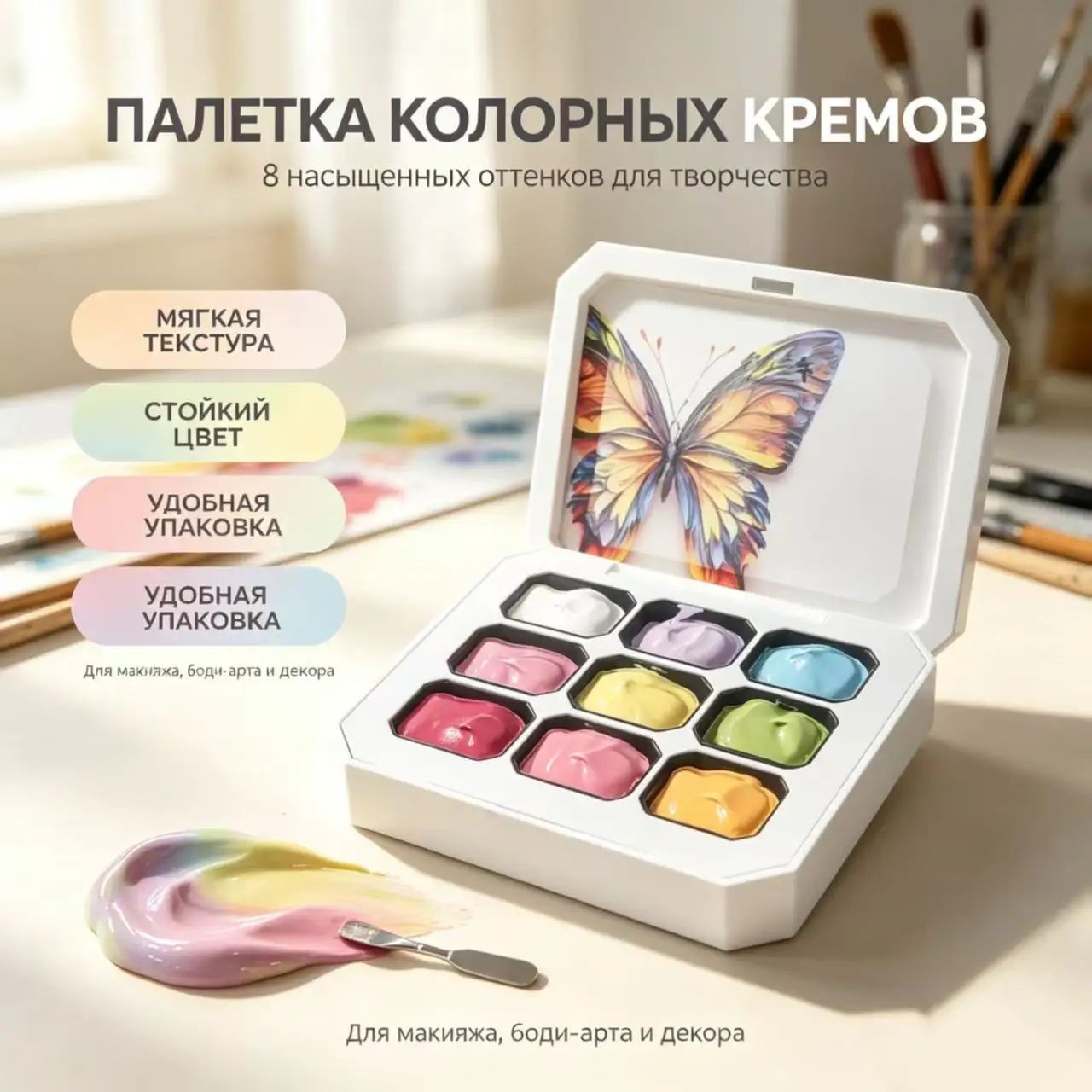 Набор кремовой гель-краски для ногтей