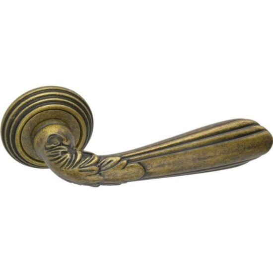 Дверная ручка Adden Bau "Vintage" FIORE V207 AGED BRONZE, Состар. бронза