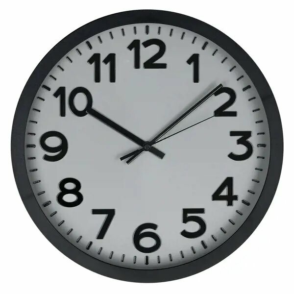 Часы настенные Готика d30 см цвет серый