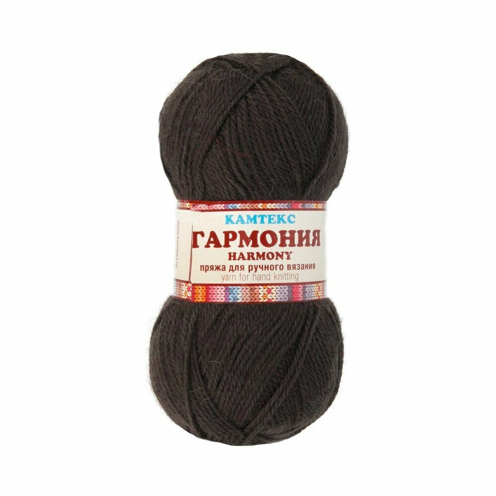 Пряжа Камтекс "Гармония", цвет: 137 - Маренго, 1 шт, 50% шерсть, 50% акрил 100 г 245 м