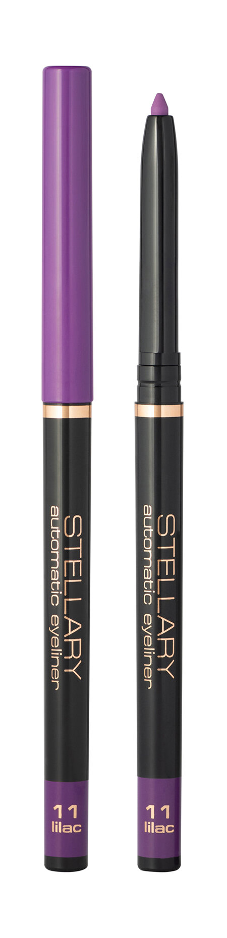 STELLARY Карандаш автоматический для глаз Automatic Eyeliner, 0,28 г, 11 Сиреневый