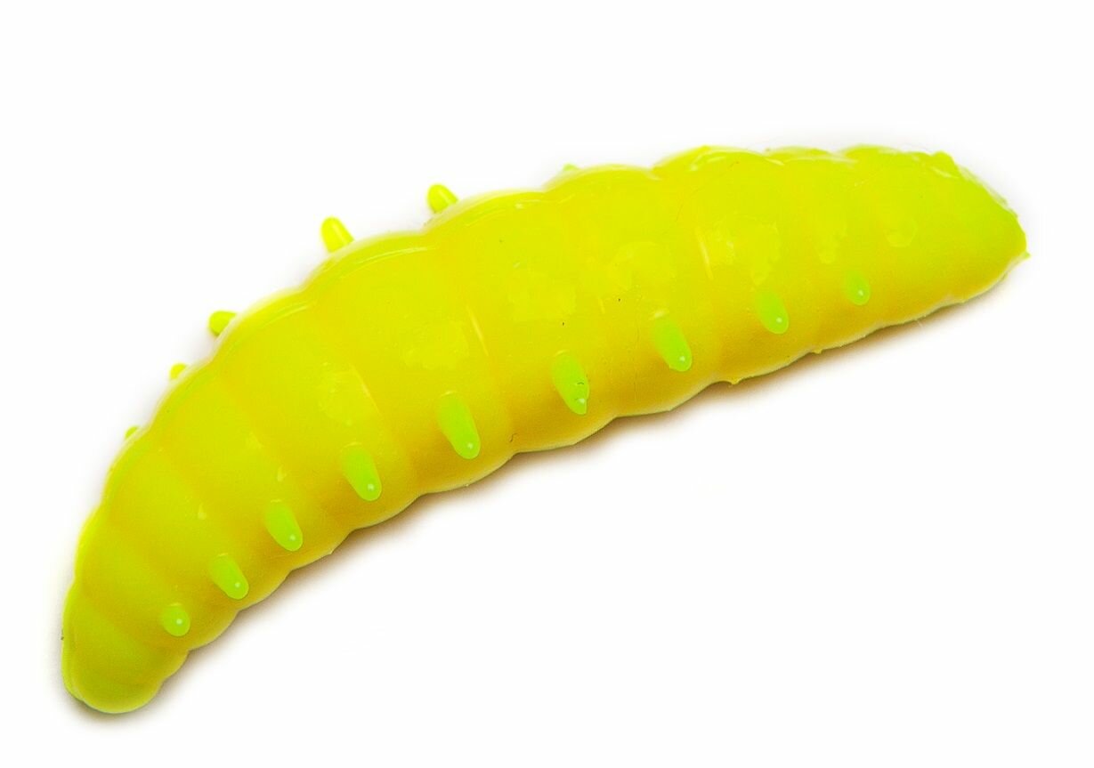 Силиконовая приманка для рыбалки, резина Troutland AERO 40мм Cheese (Сыр) # 301 / Yellow UV (8шт)