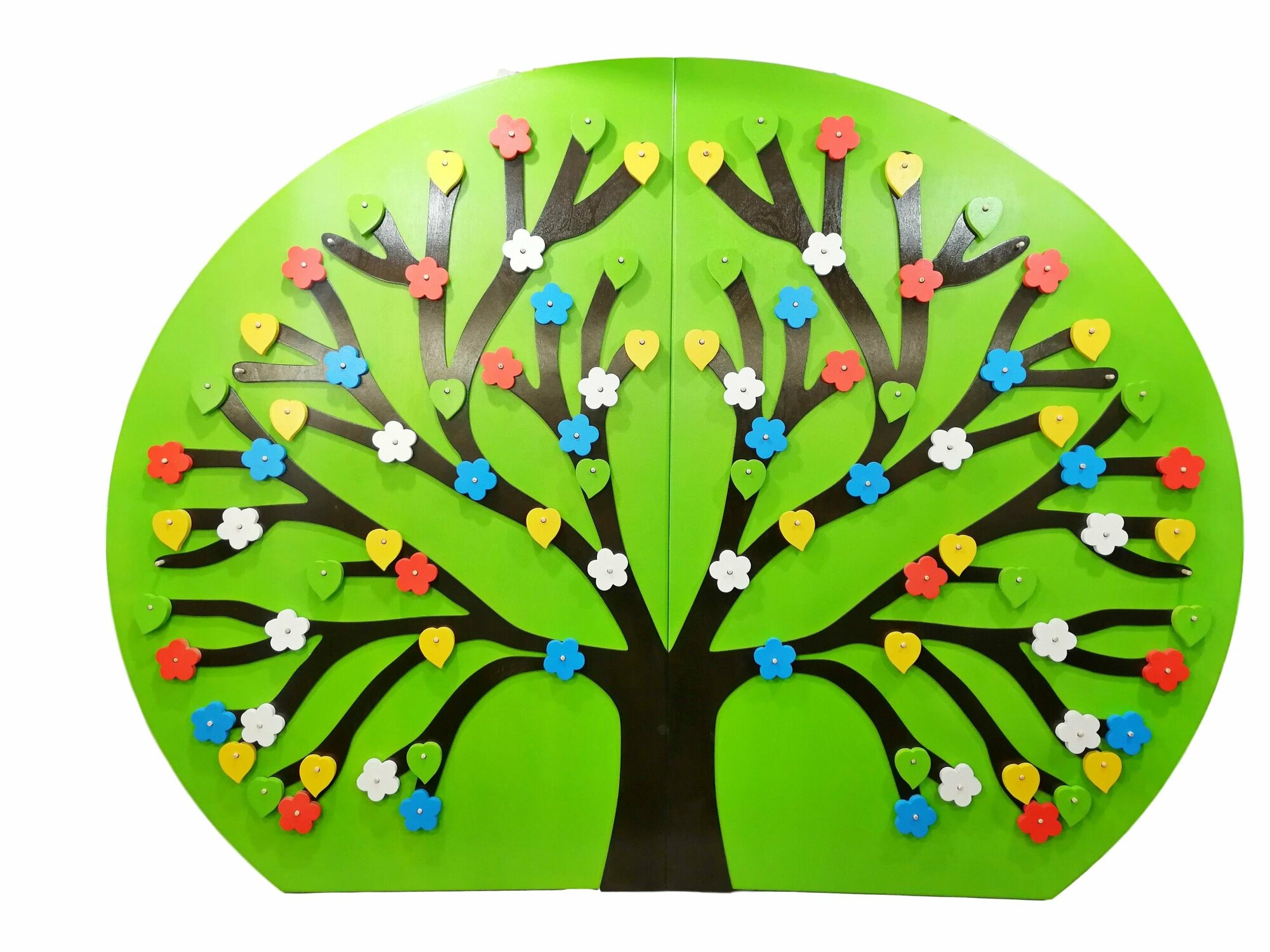 Декоративно-развивающая панель Развивайка Времена Года, дерево, 95 деталей