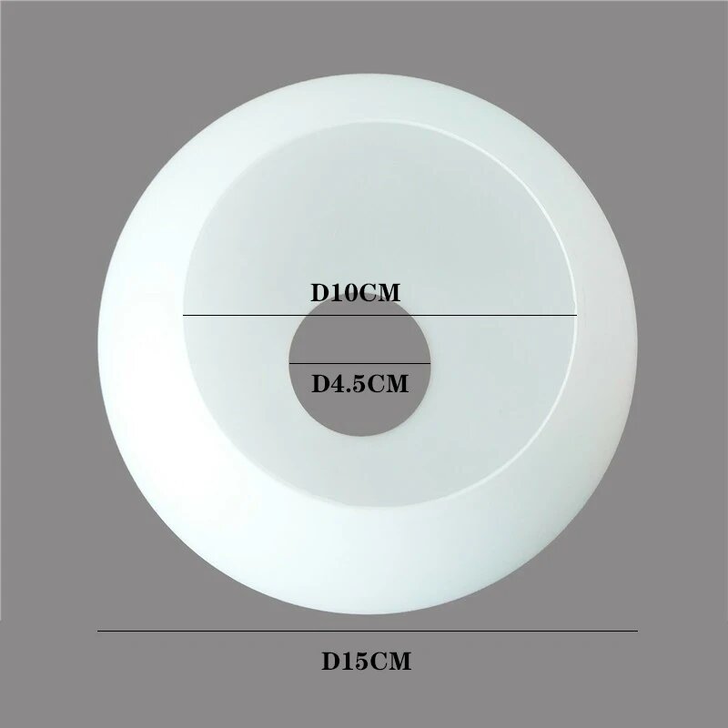 Белый абажур D15cm, D10cm, D4.5cm
