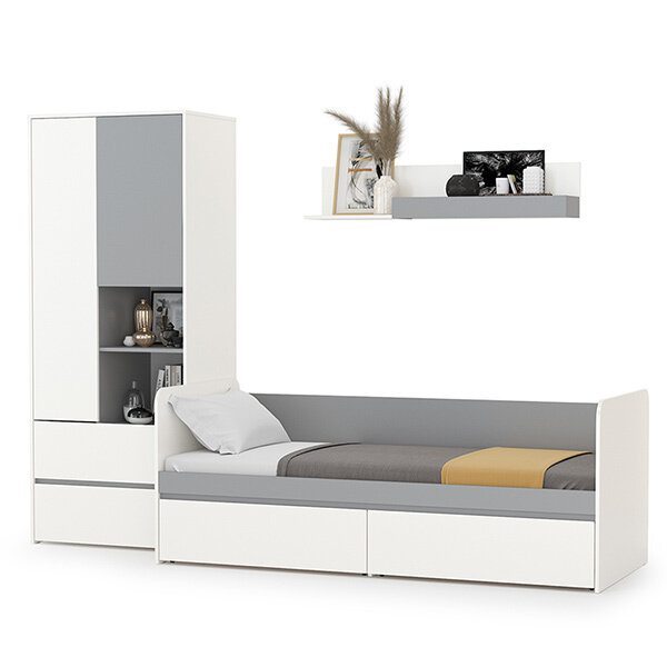 Торонто Компоновка № 20, цвет белый шагрень/стальной серый