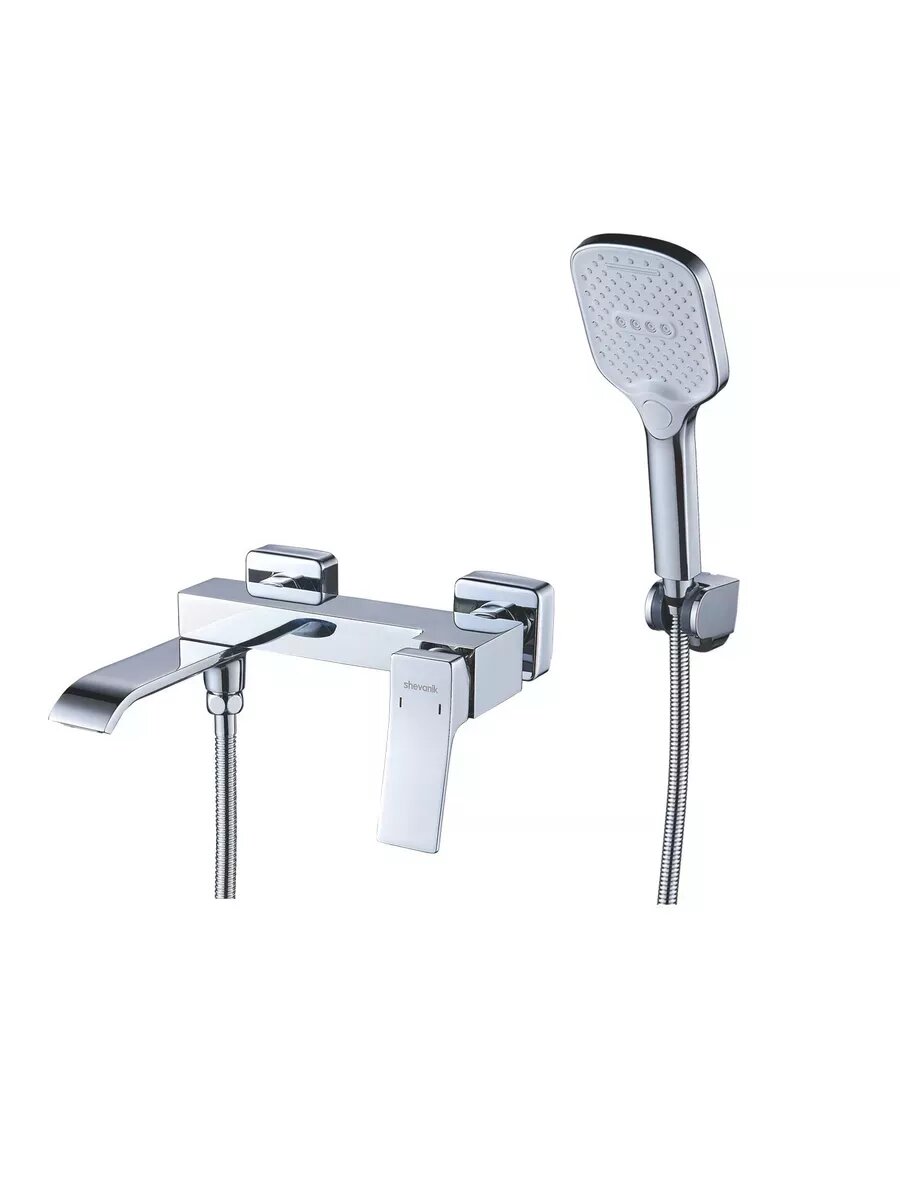 Cмеситель S4002 для ванны с душем хром