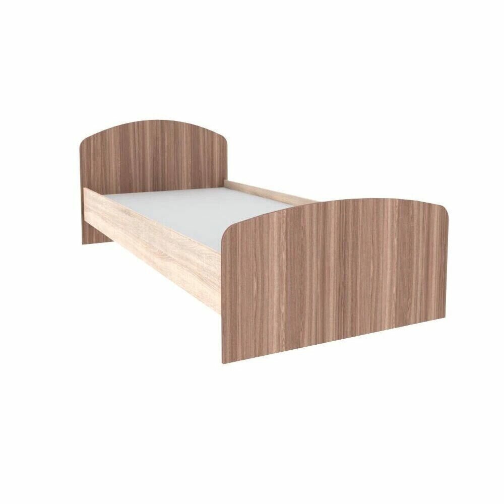 Кровать односпальная «Орион» 90х200, ясень шимо/дуб сонома (972х2032х750)