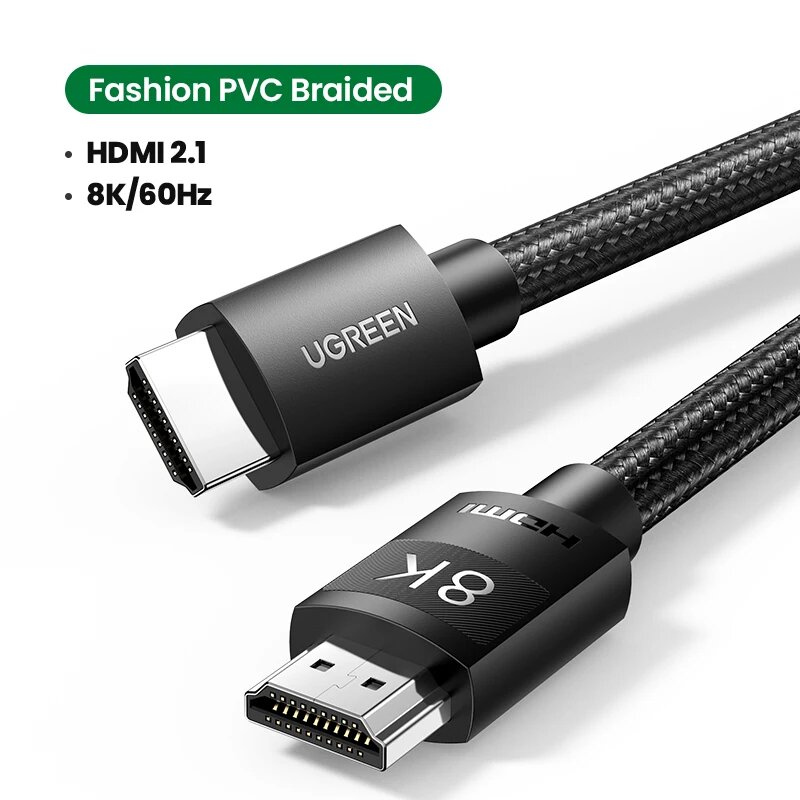 UGREEN HDMI 2.1 кабель-разветвитель HDMI 8K 8K Fashion PVC, 2m