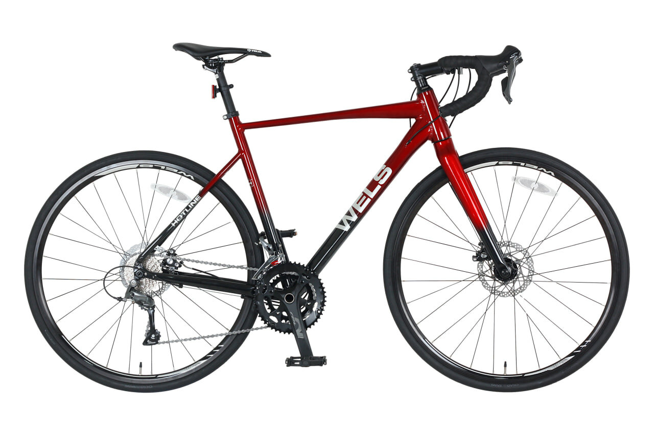 Велосипед WELS Hotline (требует финальной сборки), Цвет черный-красный-хром, Размер 540мм
