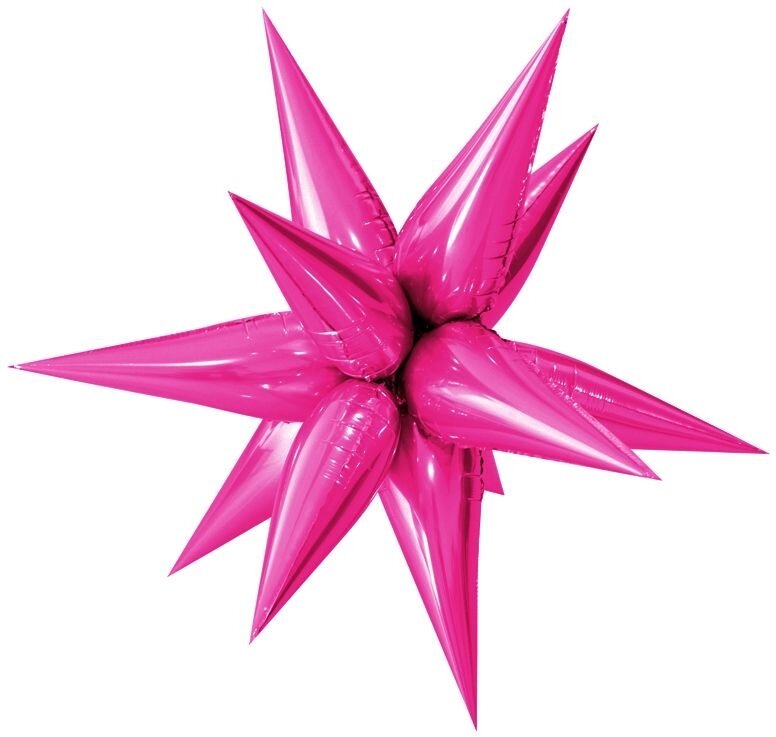 Шар 3D (26'/66 см) Звезда, Составная, Фуше, 1 шт. в уп.